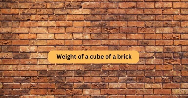 What is the weight of a brick in kg