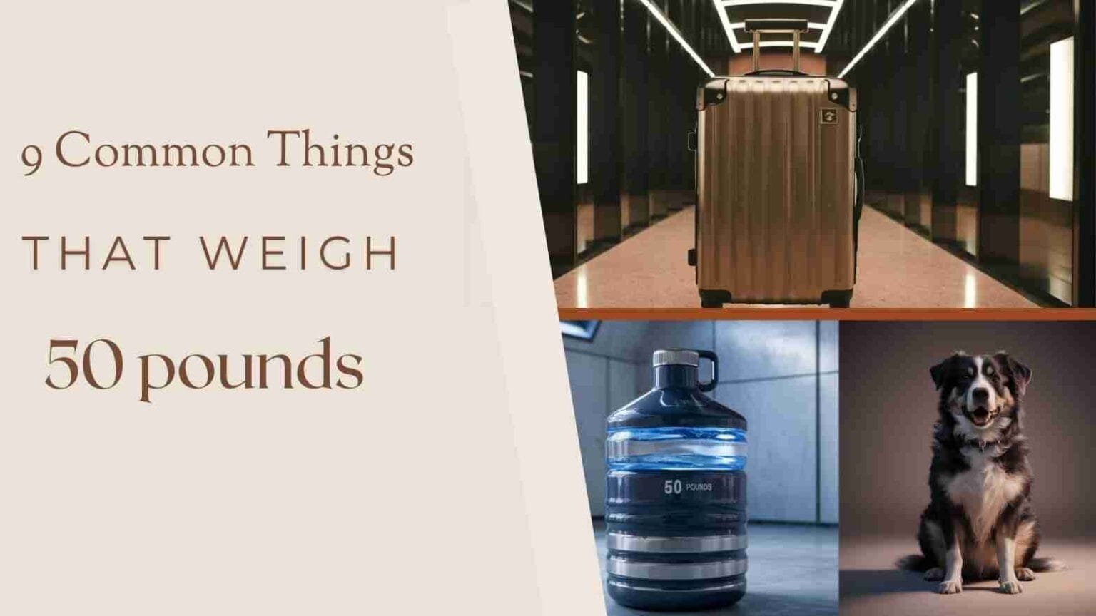 9 Common Items That Weigh About 50 Pounds